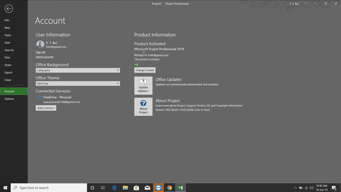 Key Microsoft Project Professional 2019 - Chuẩn Hãng - Siêu Thị Bản Quyền
